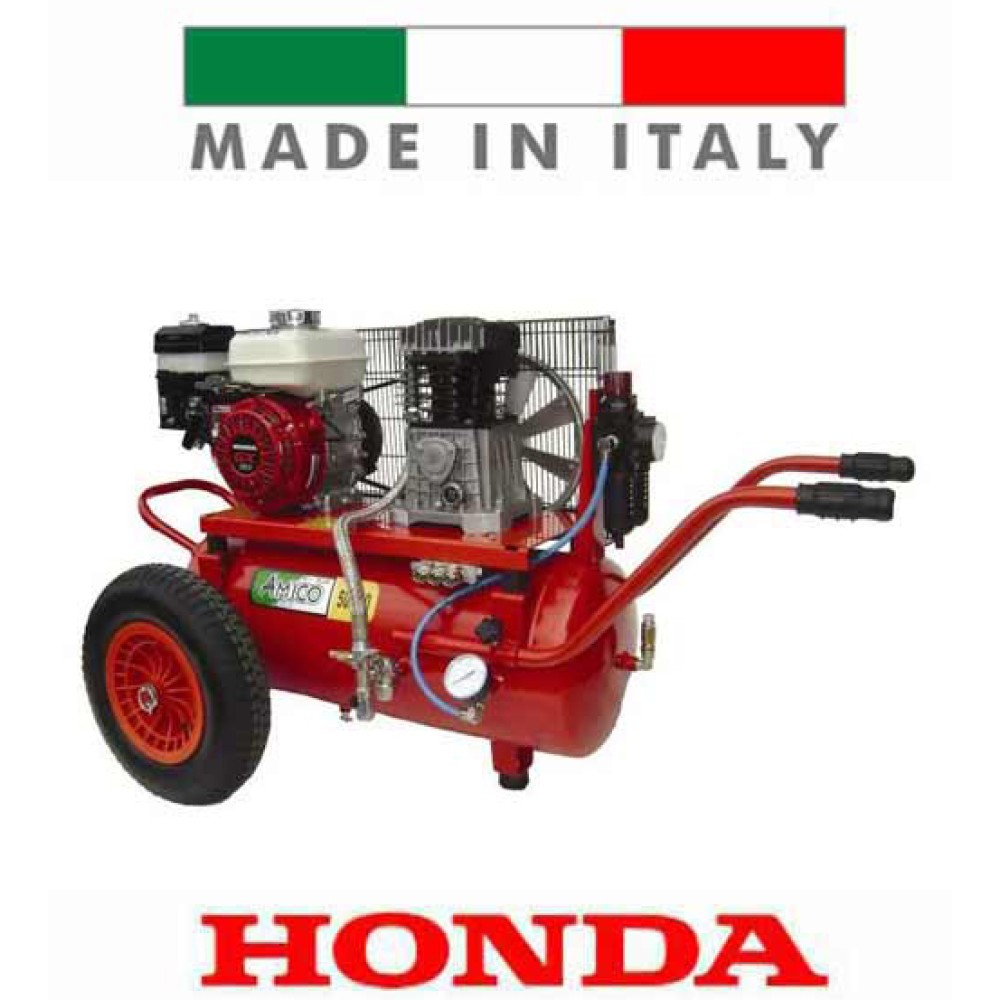 Air Compressor 100lit Honda 5,5 HP 515lit