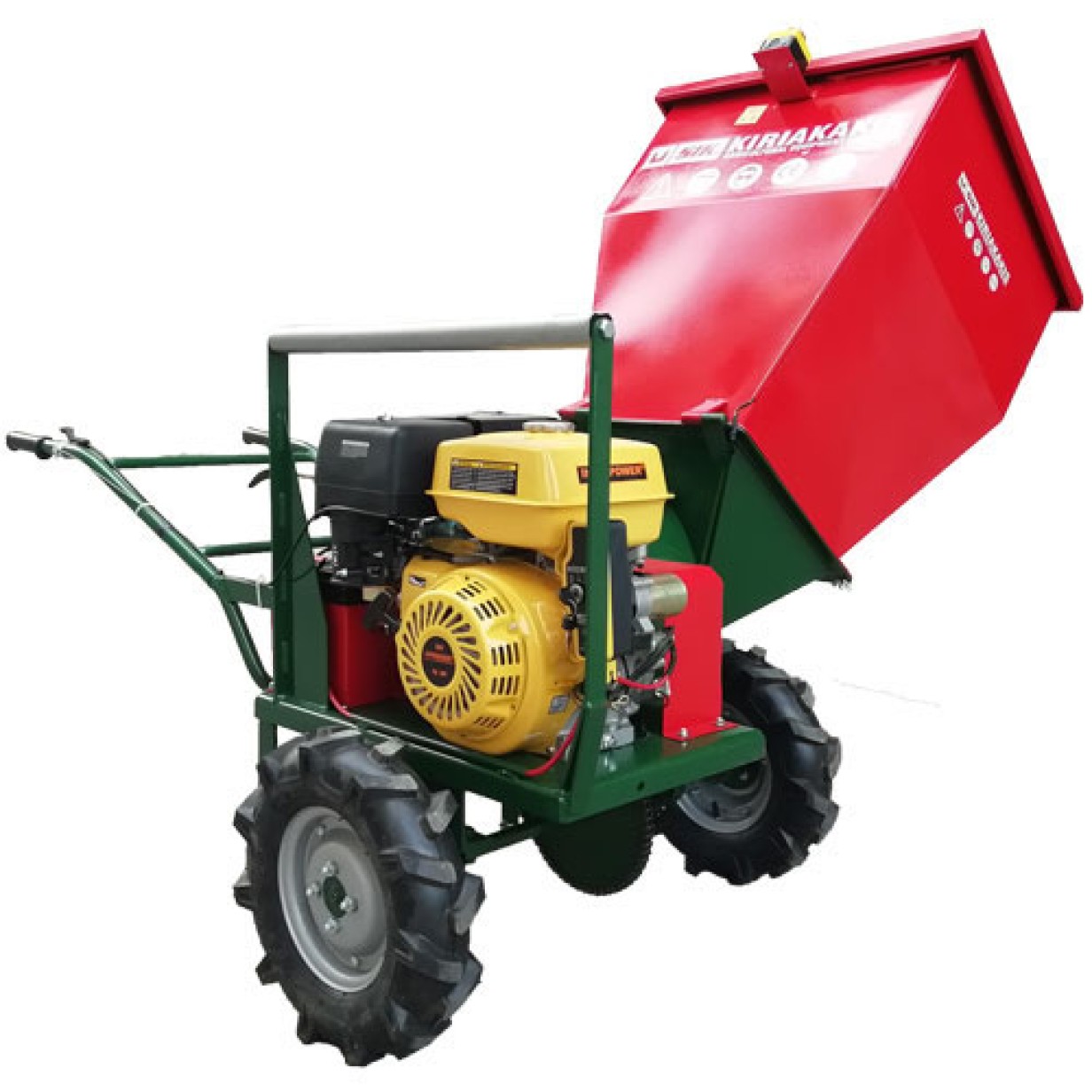 Wood chipper SIk Kyriakakis with Interpower 15hp electric starter