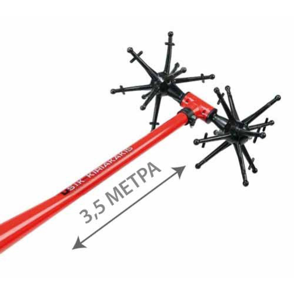 Ραβδιστική βέργα Αχινός MSR 20 μικροράβδους 3,5 ΜΕΤΡΑ με μοτέρ ΣΙΚ 12V
